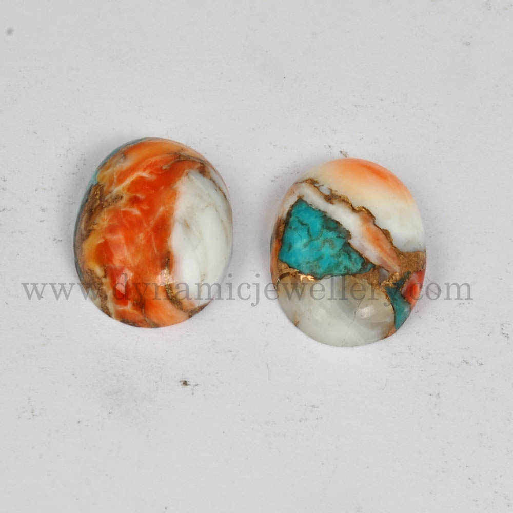 Natural Copper Oyster Turquoise AA+ Grade 13x18mm Oval Shape Gemstone ...