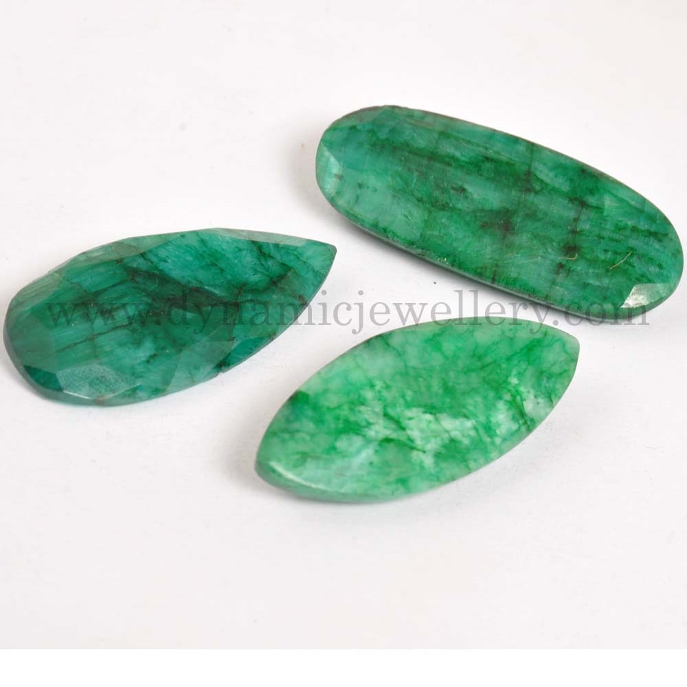 Top Quality Natural Emerald Free Size Semi Precious Loose Gemstone For ...