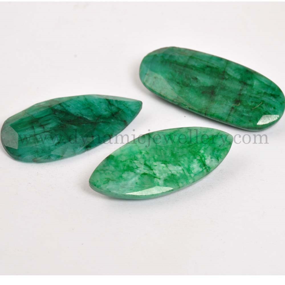 Top Quality Natural Emerald Free Size Semi Precious Loose Gemstone For ...