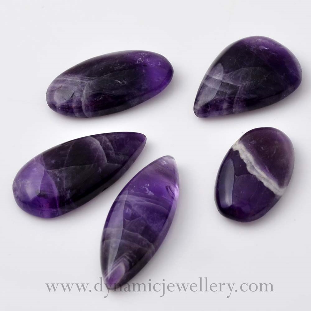 Free Form Amethyst Lace Agate Loose Gemstone (ST590)
